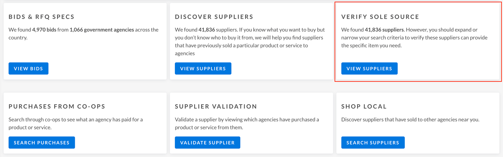 How to Verify Sole Source from the Agency Launchpad